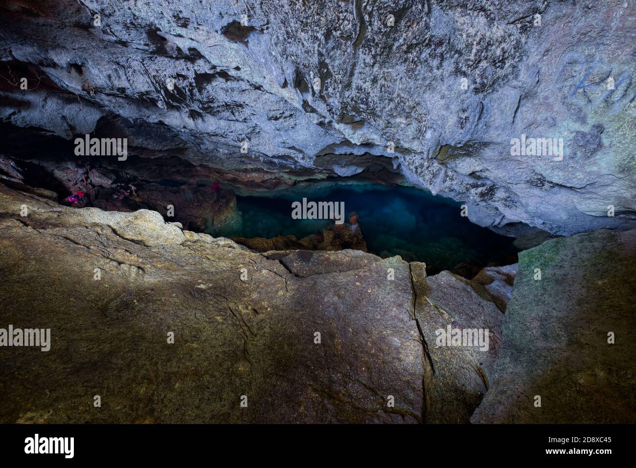 Blue cave guide hi-res stock photography and images - Alamy