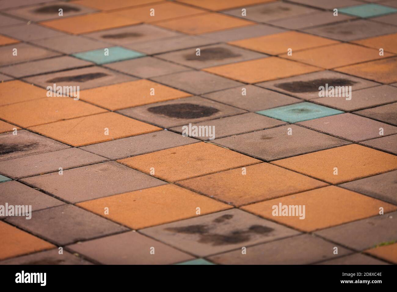 Red Floor Tile pavement for background Stock Photo - Alamy