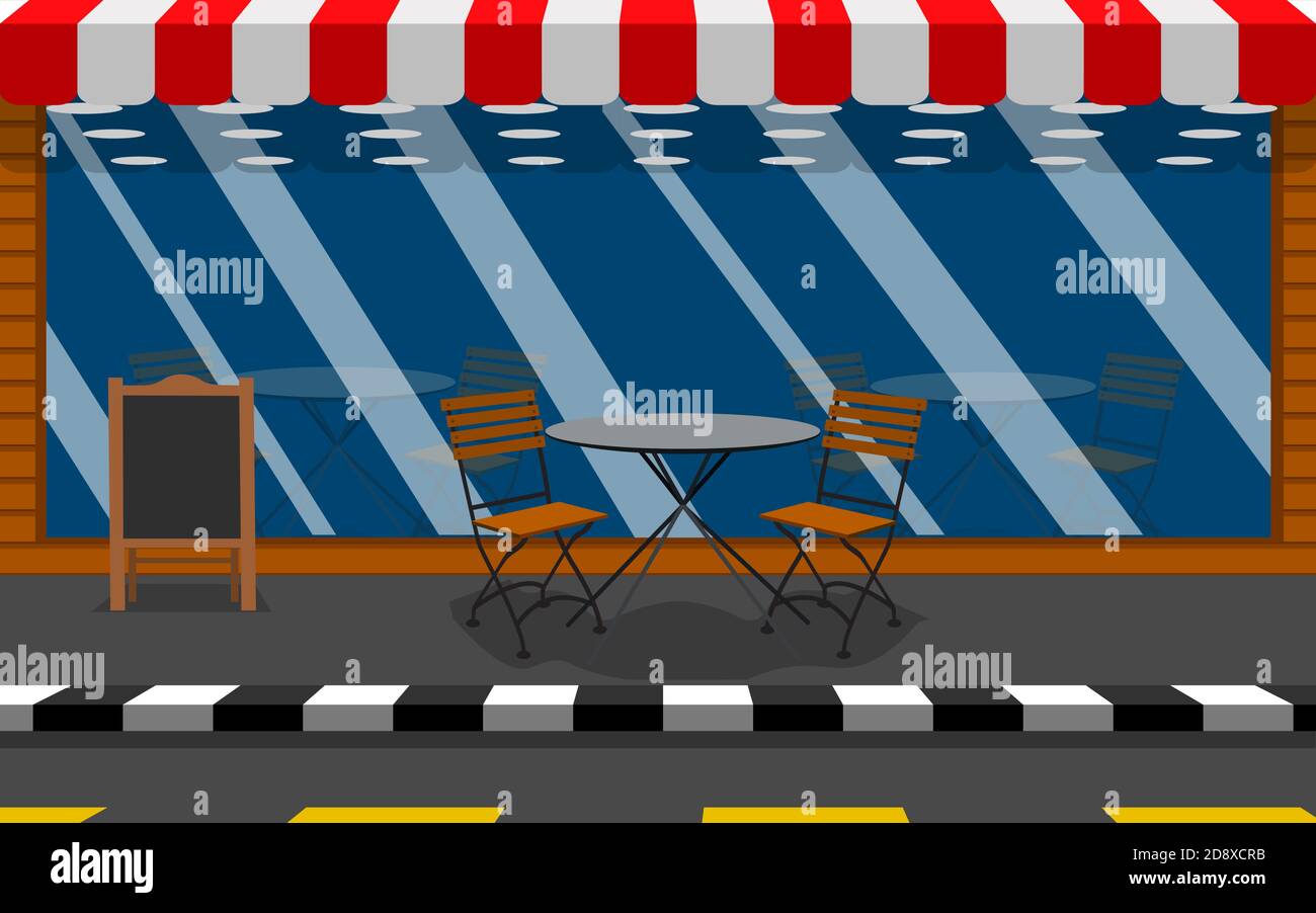 Modern interior urban restaurant Stock Vector Images - Alamy