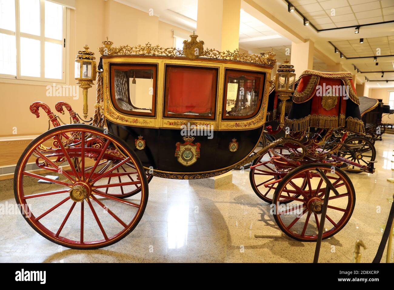 Cairo, Egypt. 1st Nov, 2020. Carriages are displayed in the Royal ...