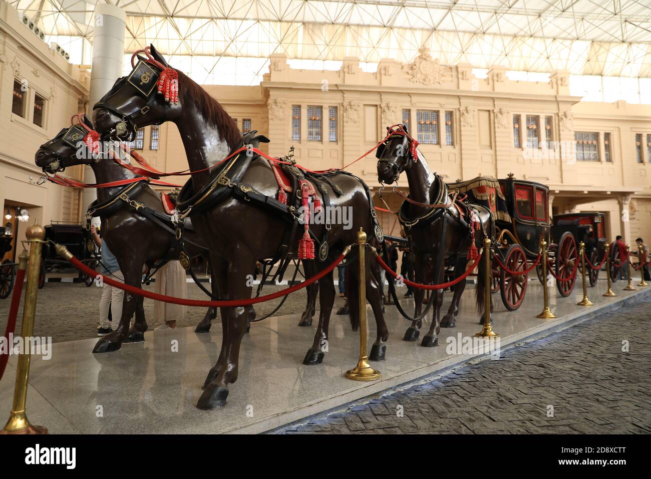Cairo, Egypt. 1st Nov, 2020. Carriages are displayed in the Royal ...