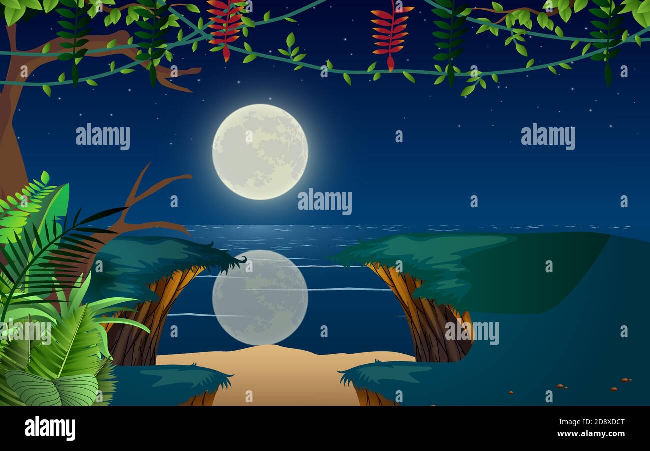 View coastline cliff beach Stock Vector Images - Alamy