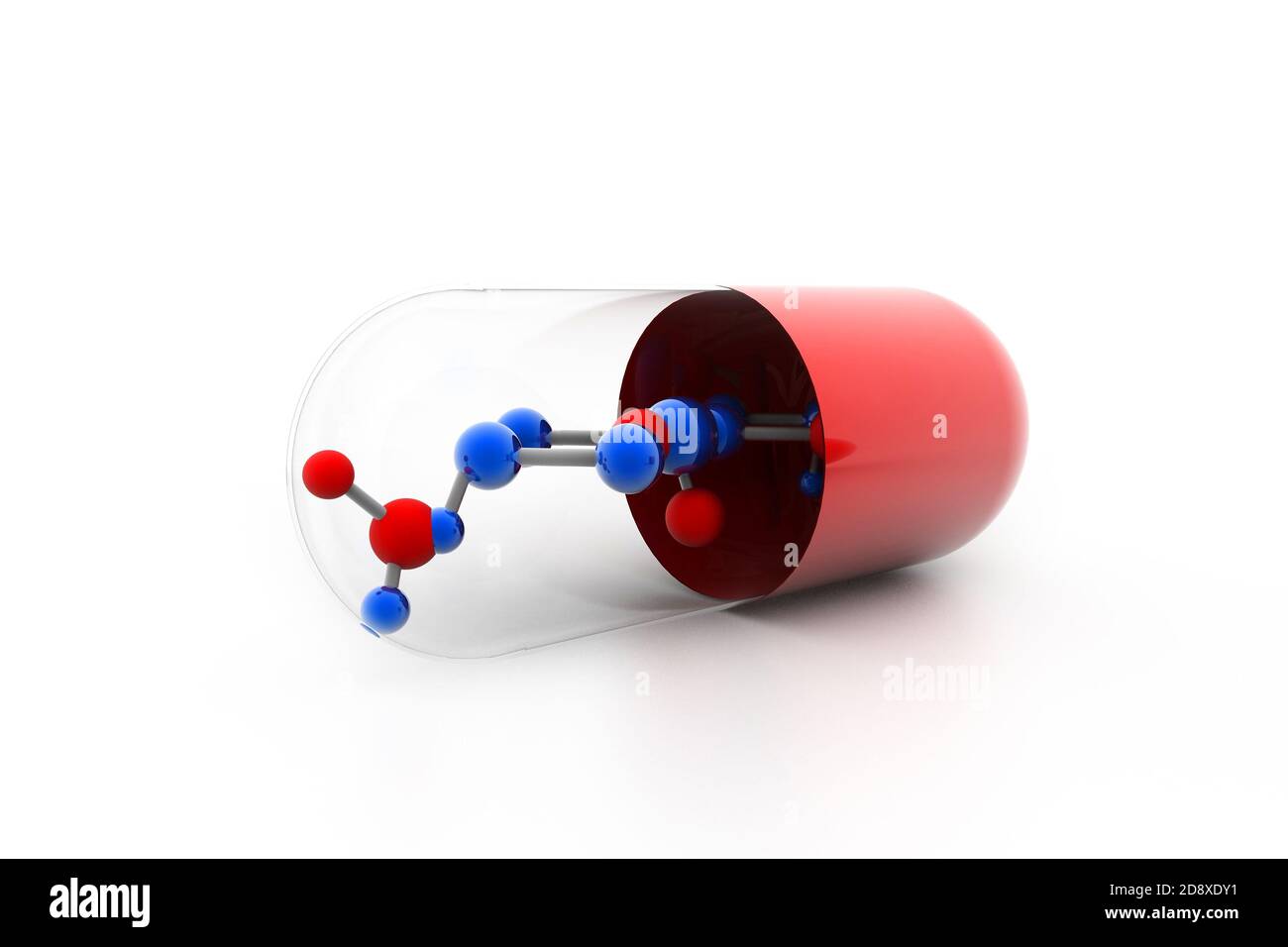 Molecules inside the capsule Stock Photo - Alamy