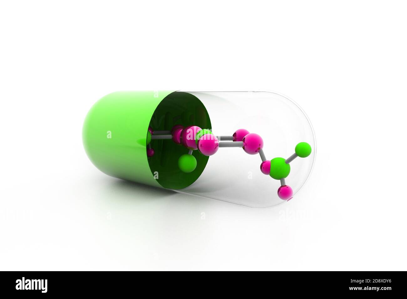 Molecules inside the capsule Stock Photo - Alamy