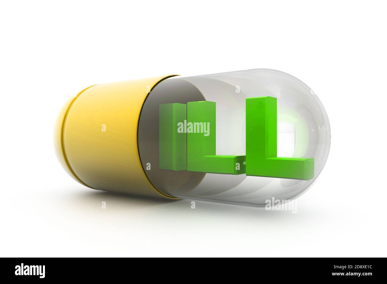 ill letter inside the capsule Stock Photo - Alamy