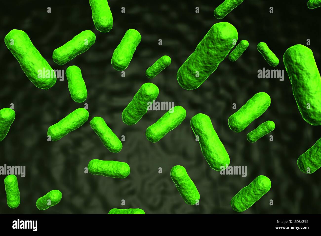 3d rendering of bacteria Stock Photo - Alamy