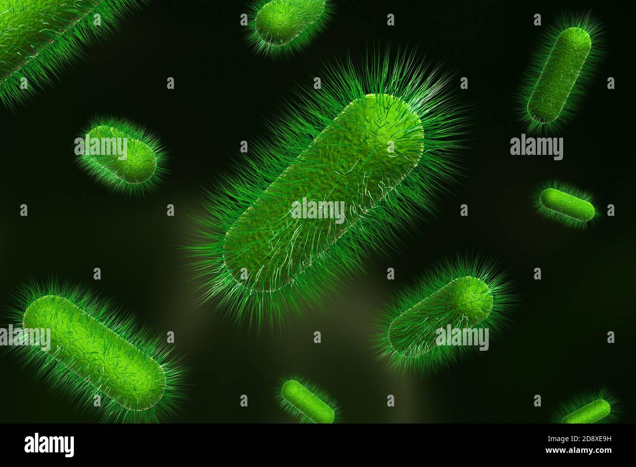 3d rendering of bacteria Stock Photo - Alamy