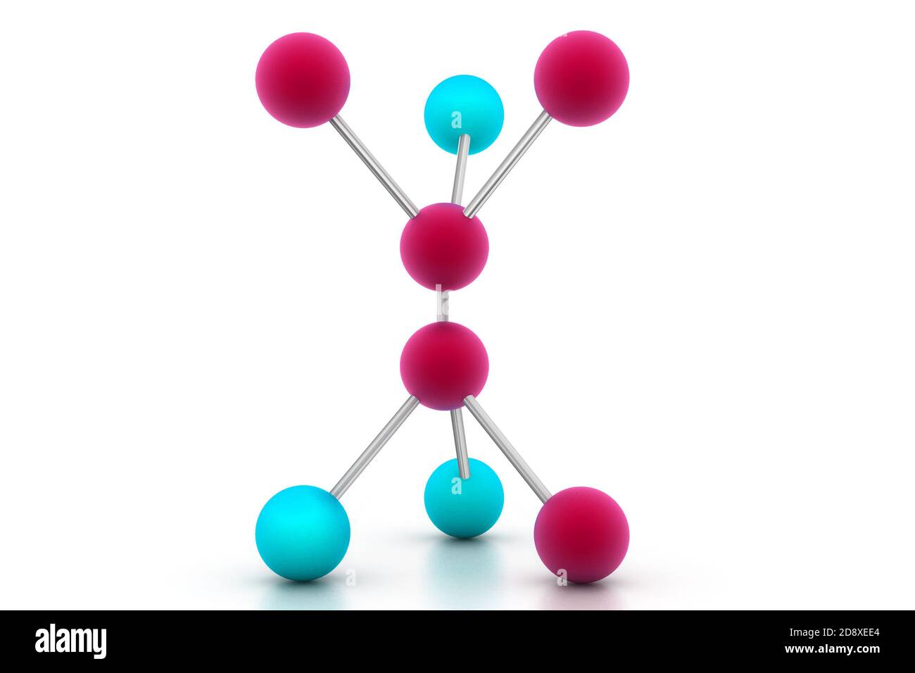 3D model of a molecule Stock Photo - Alamy