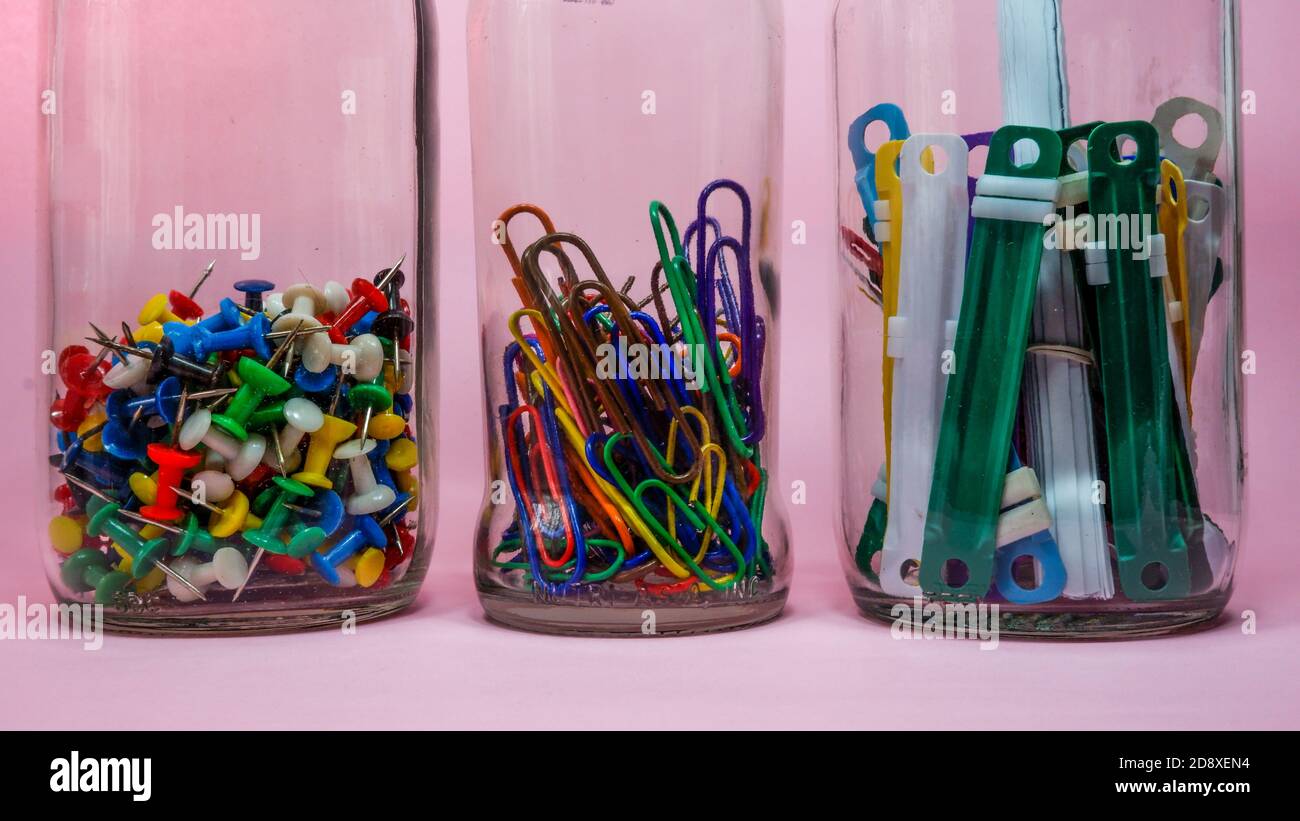 Recycled and repurposed glass bottles Stock Photo - Alamy