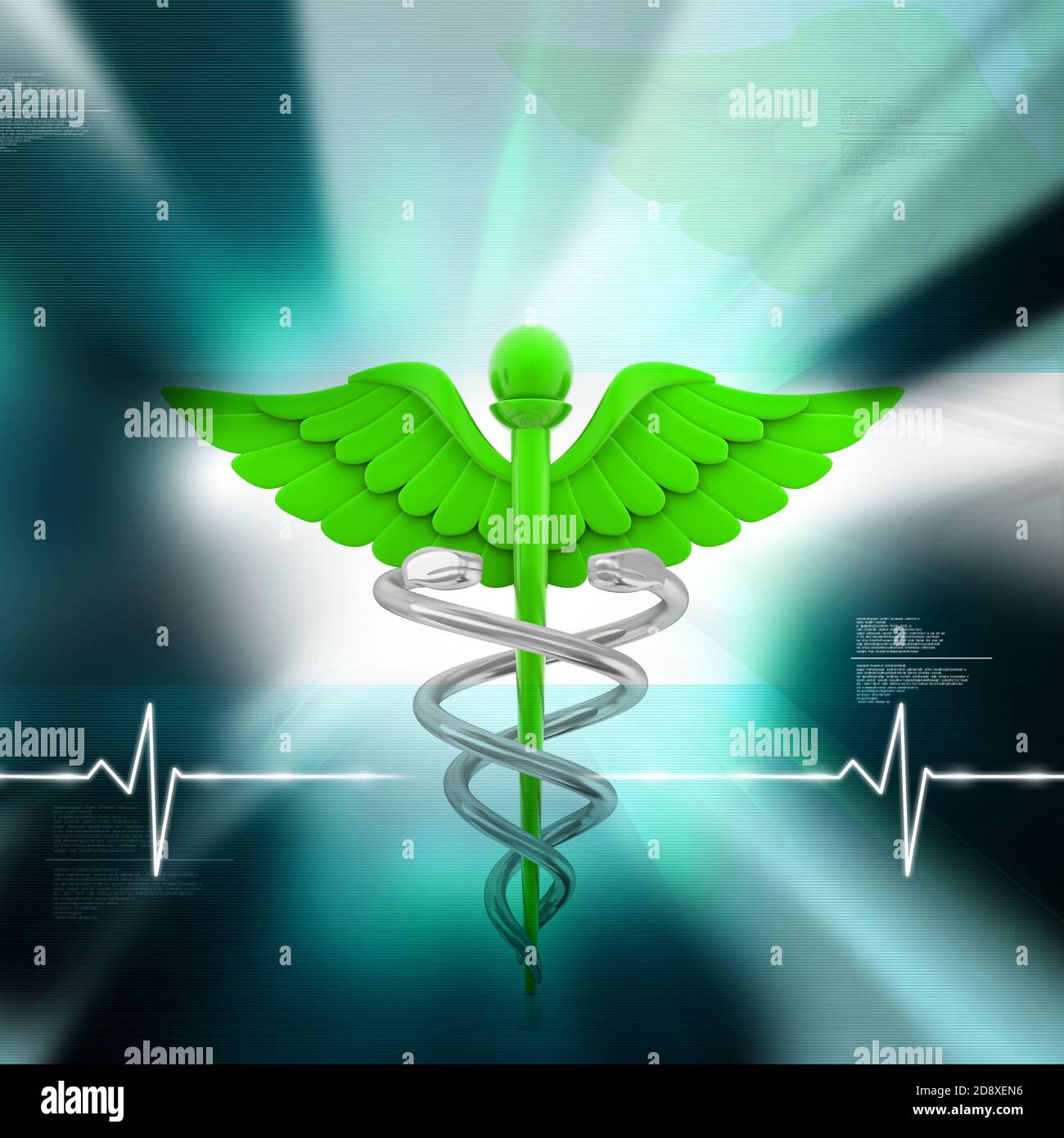 digital illustration of medical symbol in abstract background Stock ...