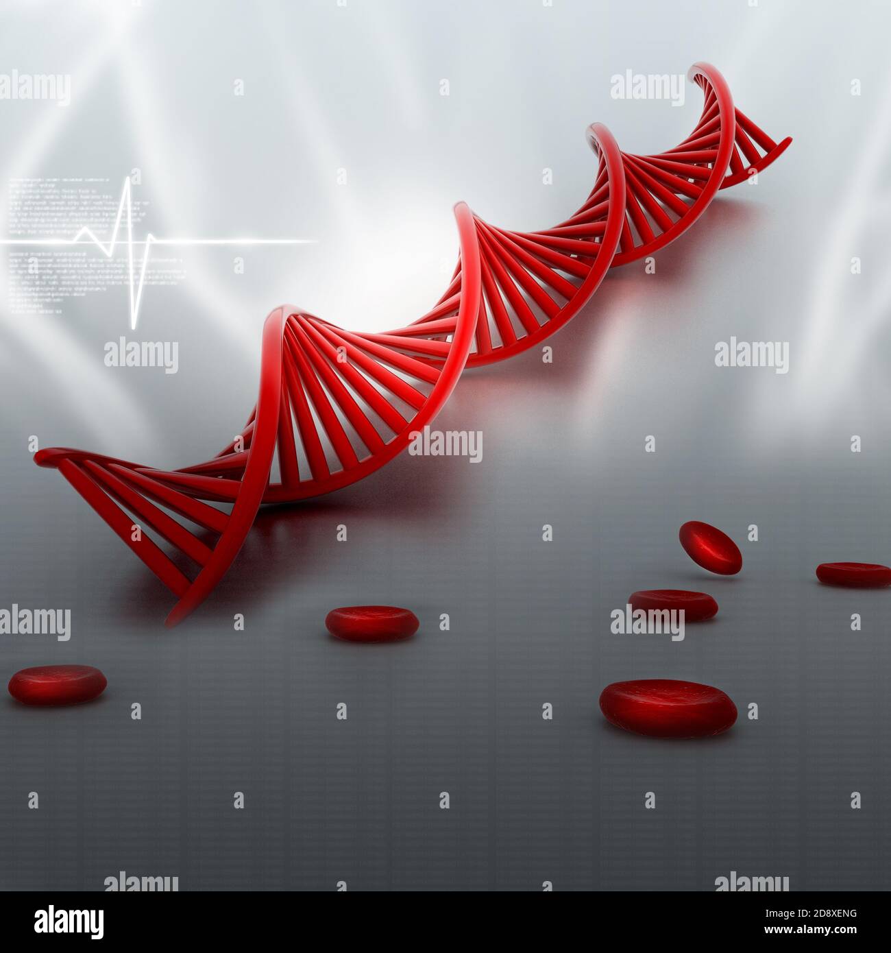 DNA in digital design Stock Photo - Alamy