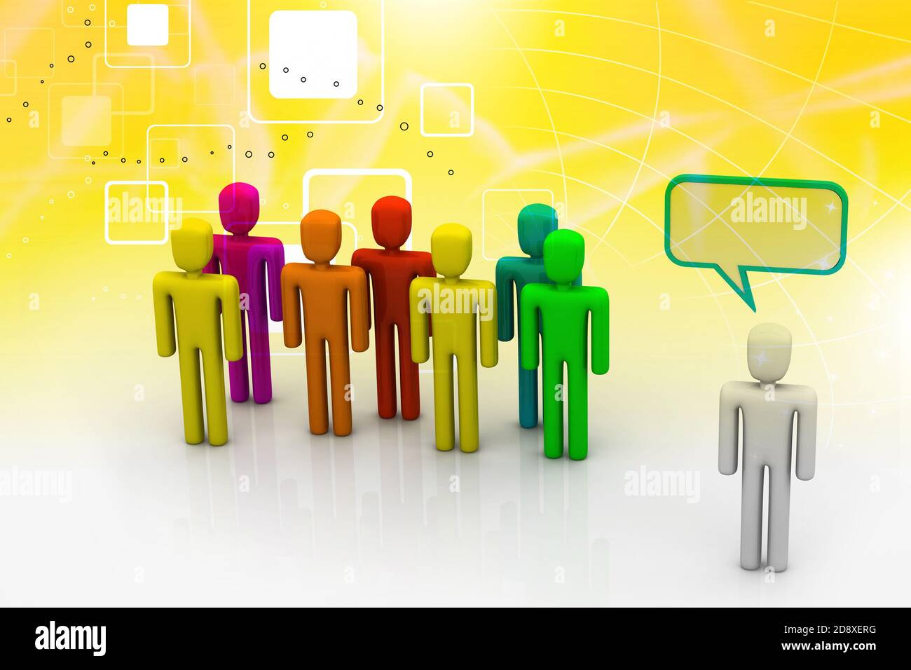 Communication concept in abstract background Stock Photo - Alamy