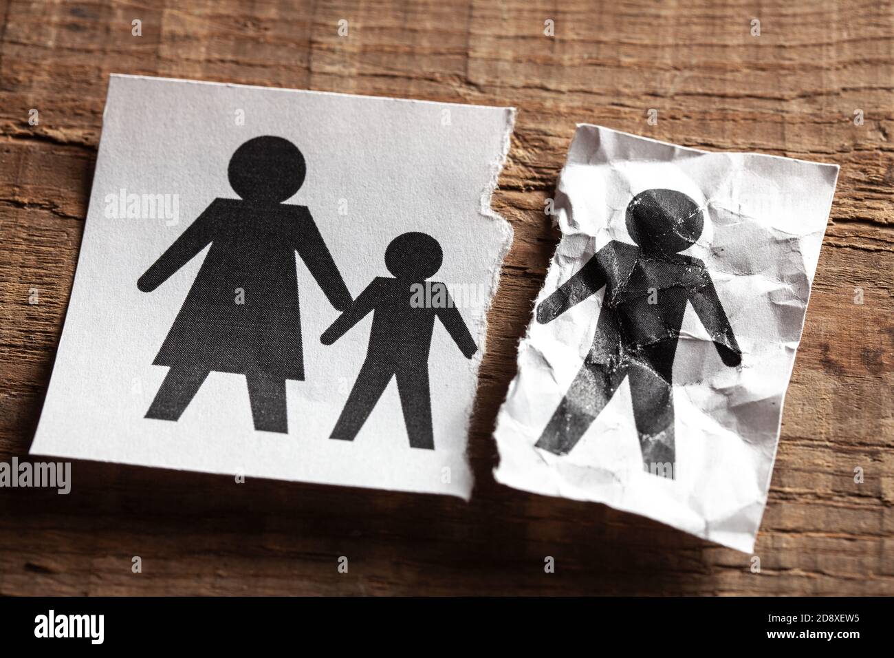 The mother is dead. Death in the family. The child and father remained ...