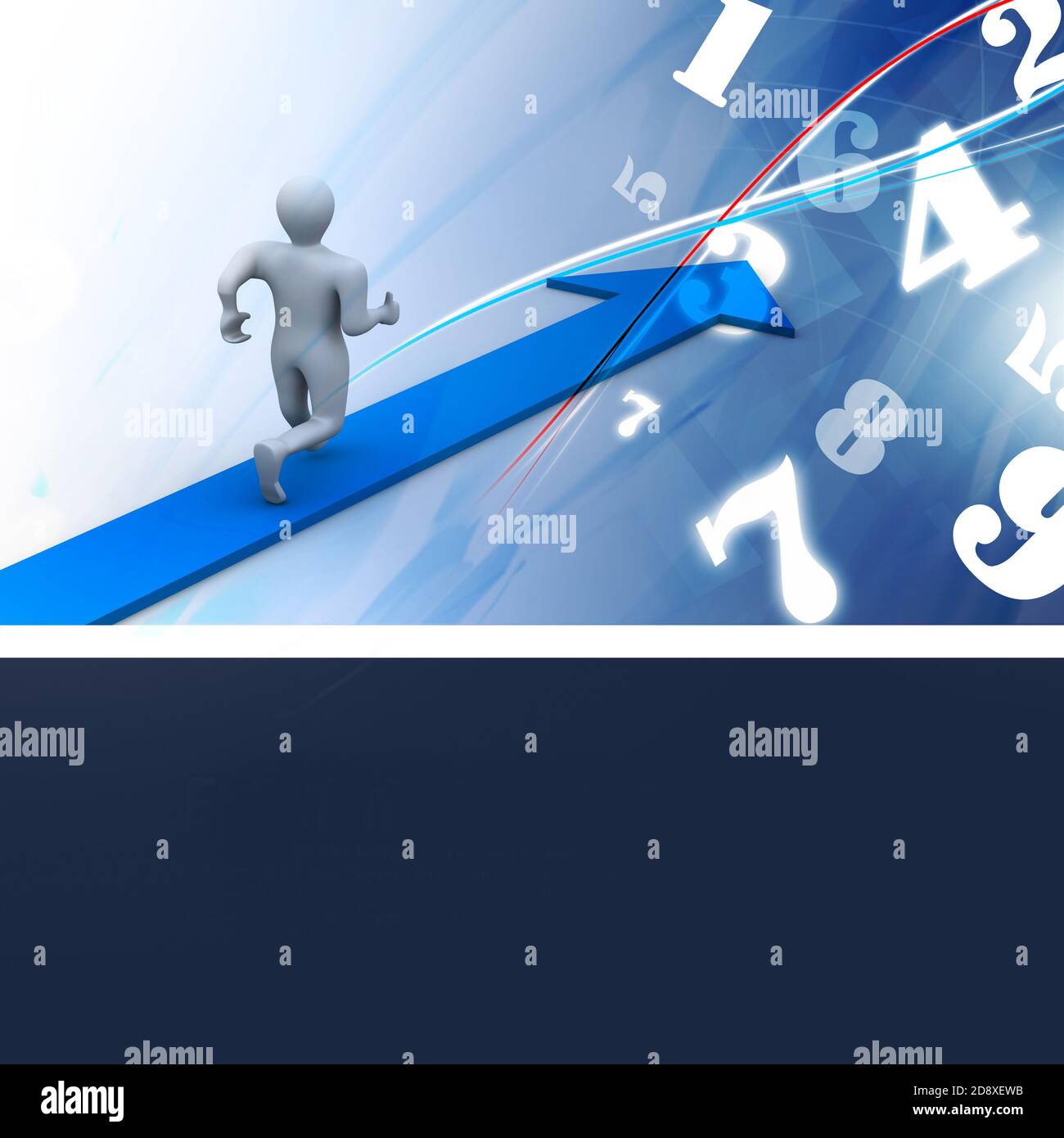 Man running the road of success Stock Photo - Alamy