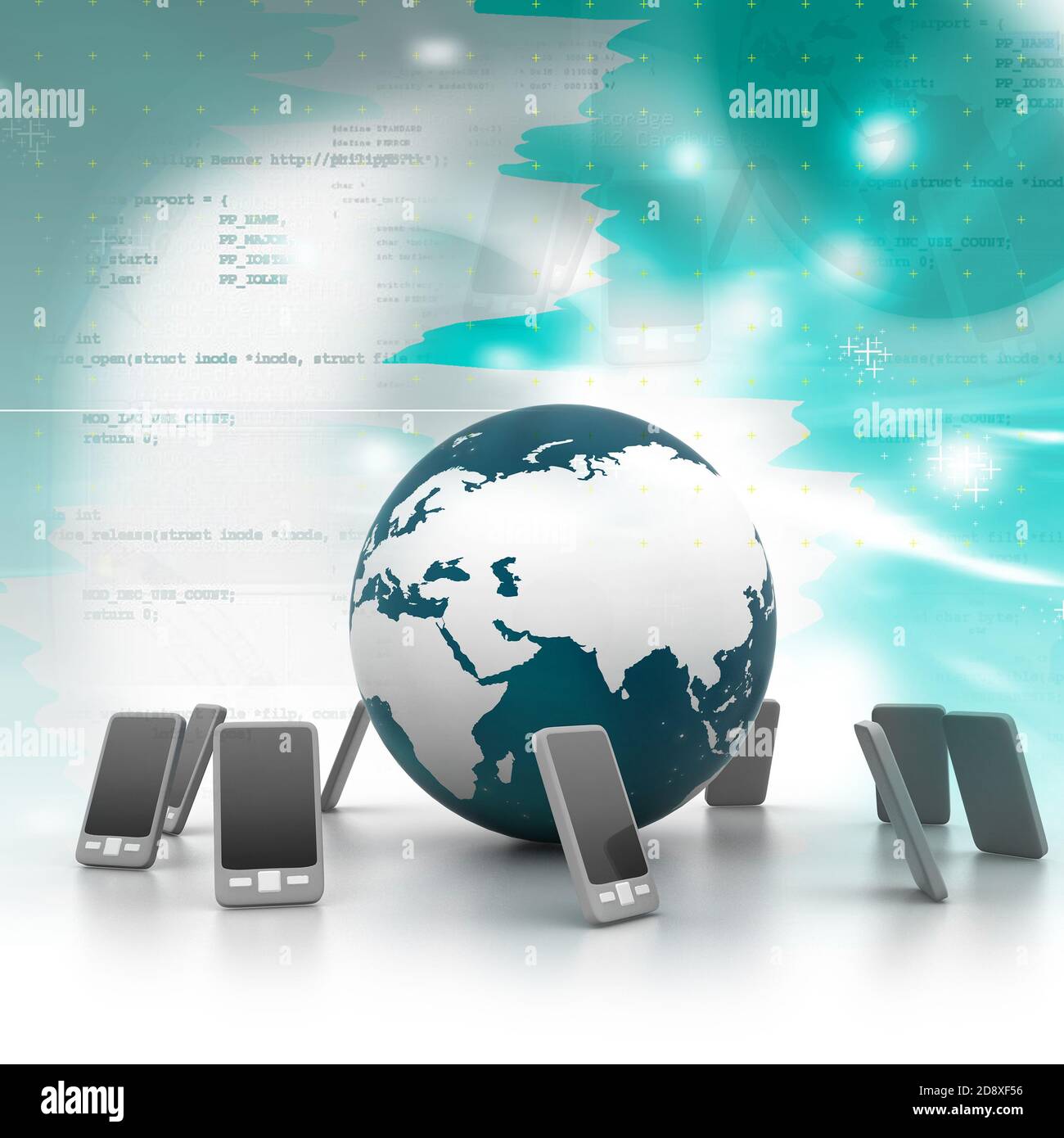 Digital illustration of communication concept Stock Photo - Alamy