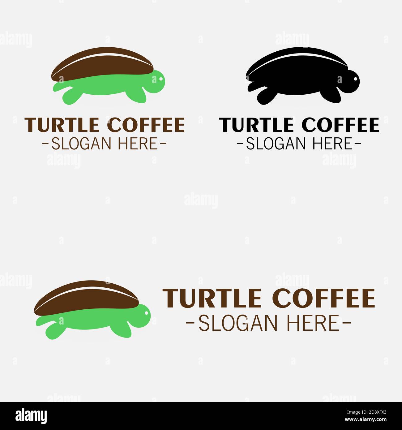 Illustration vector design of turtle coffee logo Stock Vector Image ...