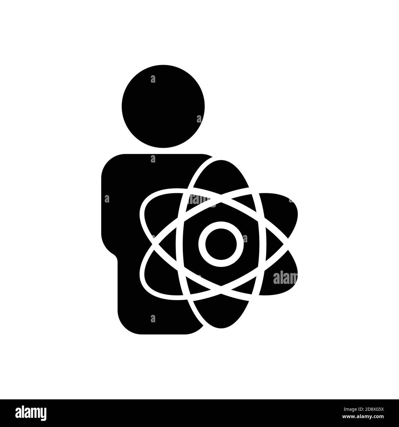 Scientist symbol. People and atom icon. Design template vector Stock ...
