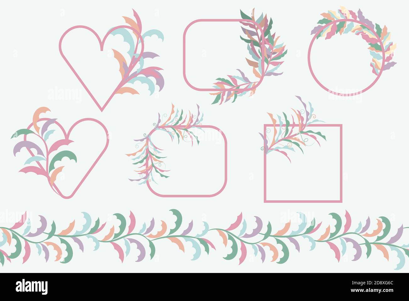 seamless border. frames for postcards or logos Stock Vector Image & Art ...