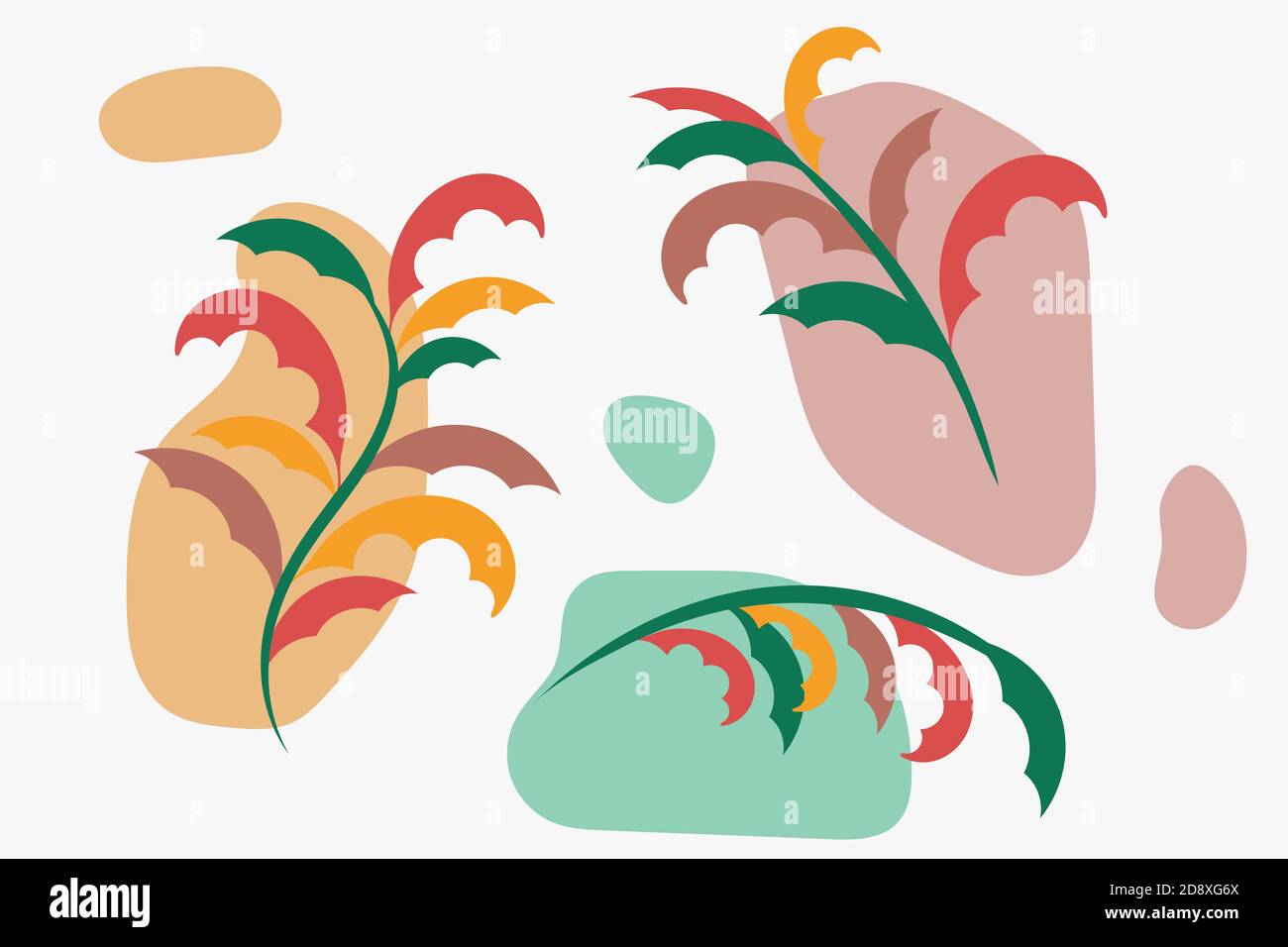 vector branches for design in trendy colors Stock Vector Image & Art ...