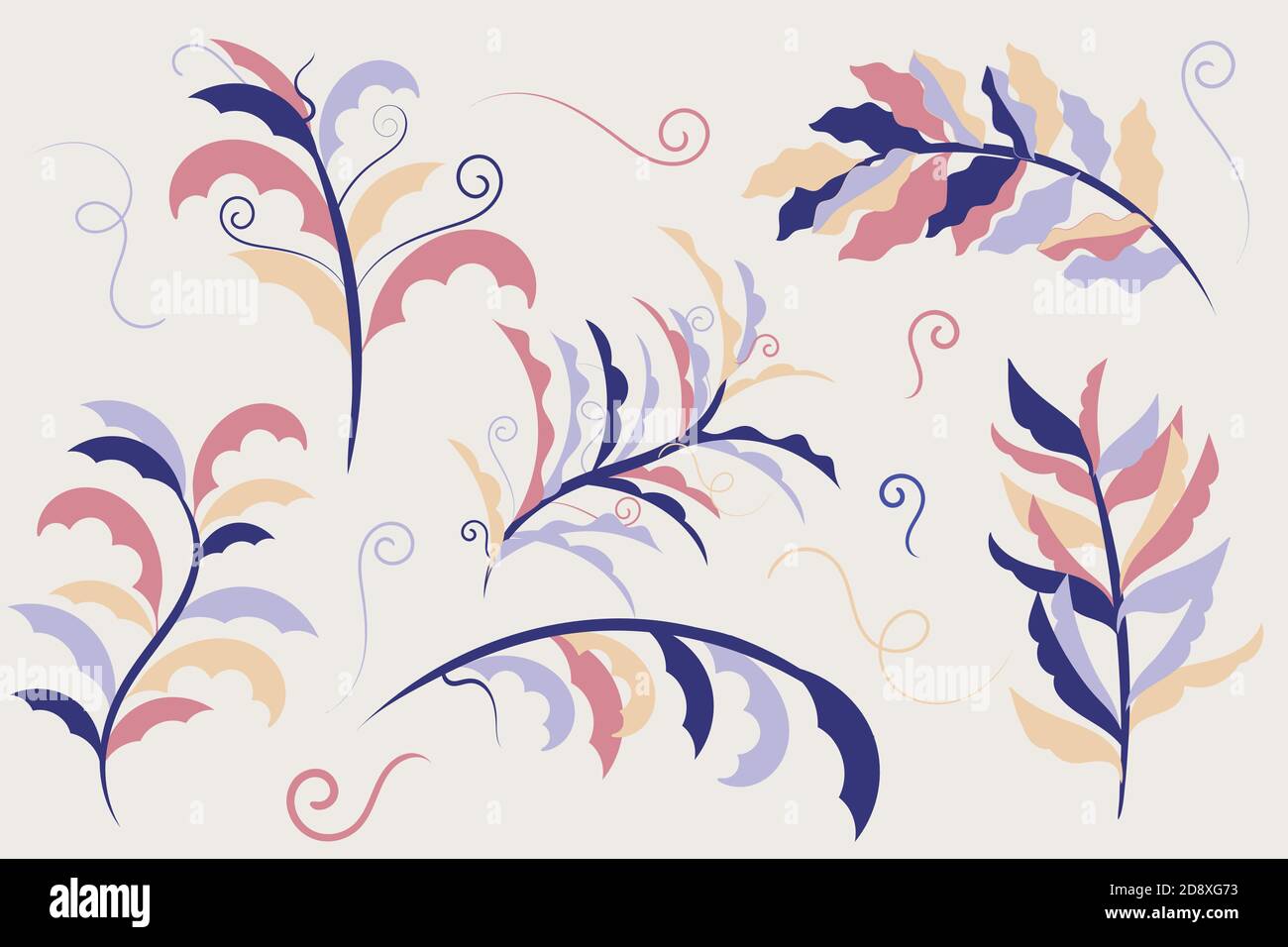 vector branches for design in trendy colors Stock Vector Image & Art ...
