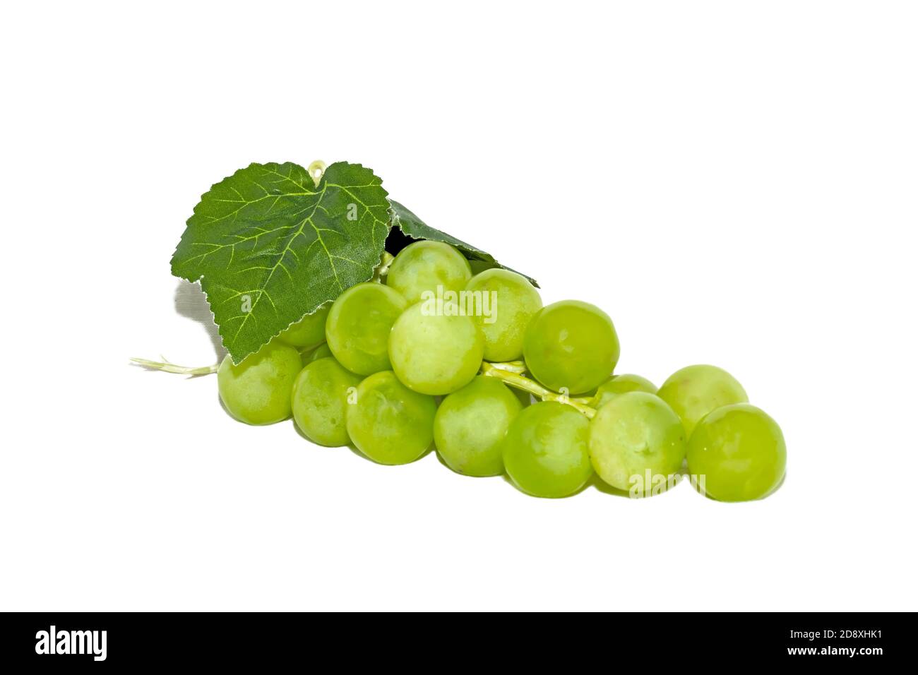 Bunch of Green Seedless Grape isolated on white backgrounds Stock Photo ...