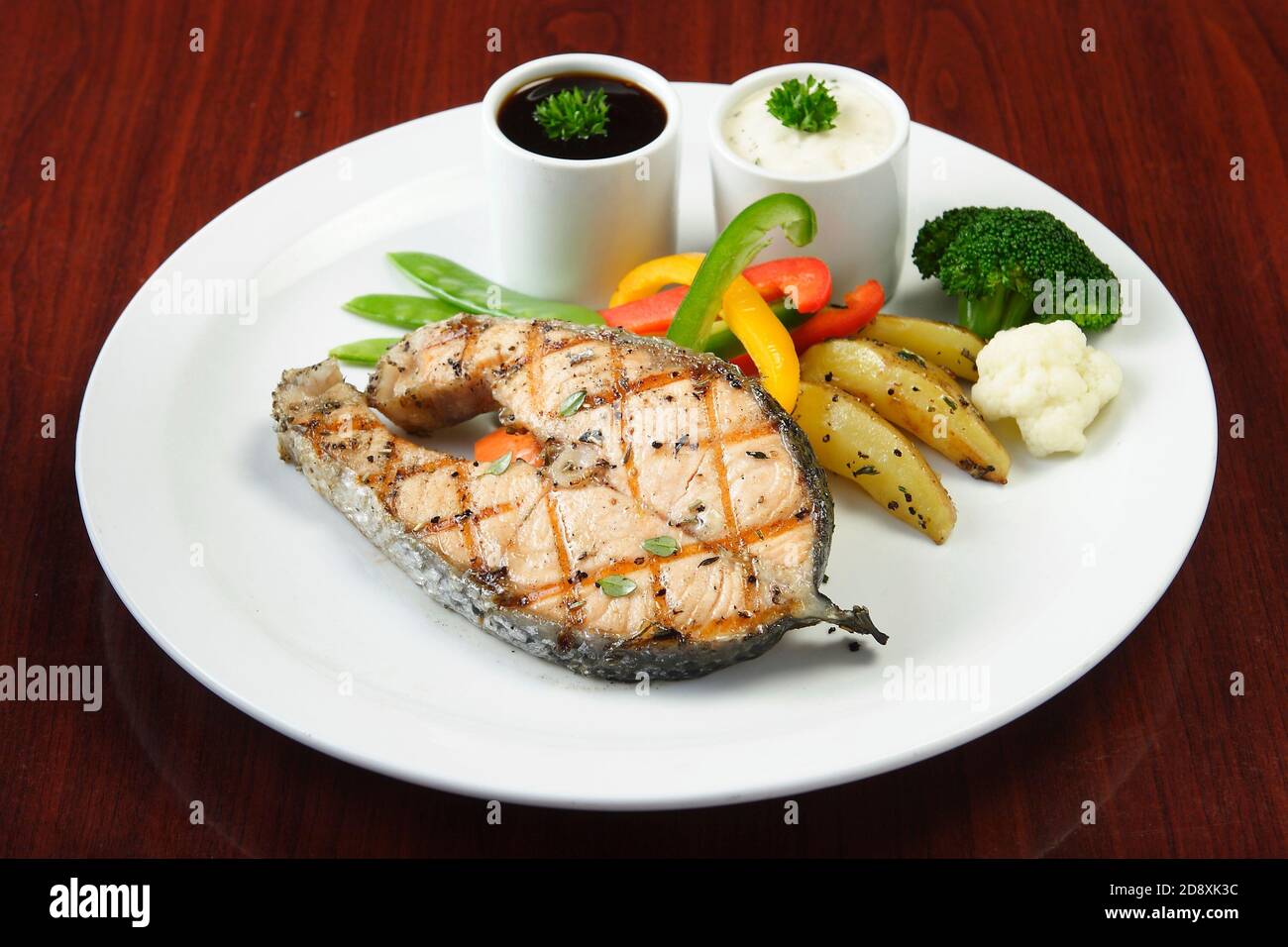 salmon fish steak-Many species of fish are consumed as food in ...