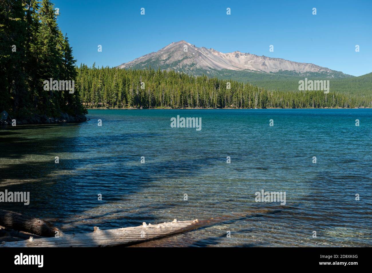 Oregon's Diamond Peak as seen from a point on the Pacific Crest Trail ...