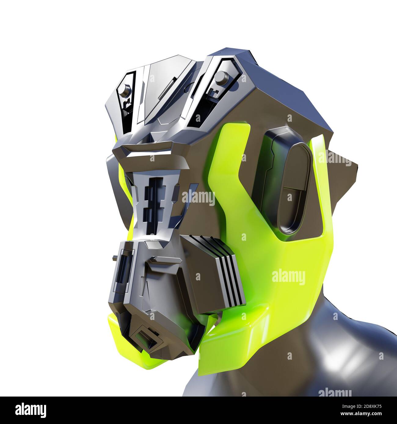 3d Mechanical robotic AI android machine man, 3d illustration Stock ...