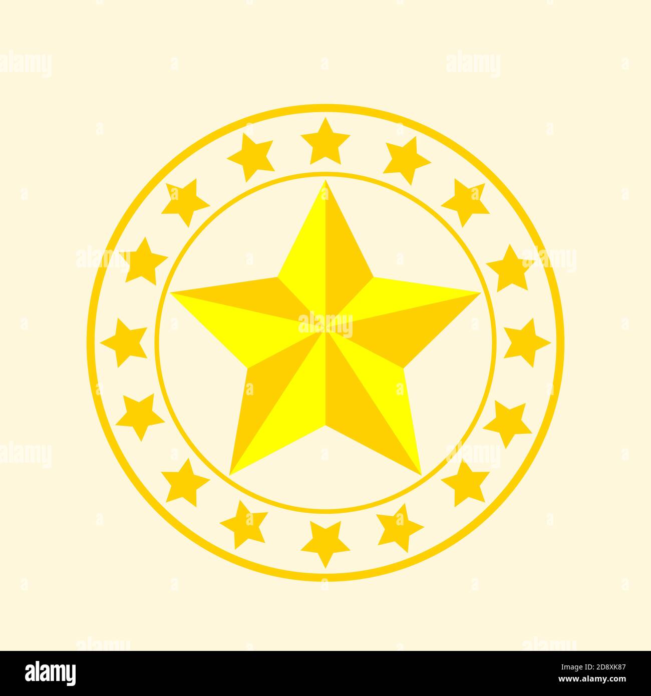 Yellow star stamp. Premium vector Stock Vector Image & Art - Alamy
