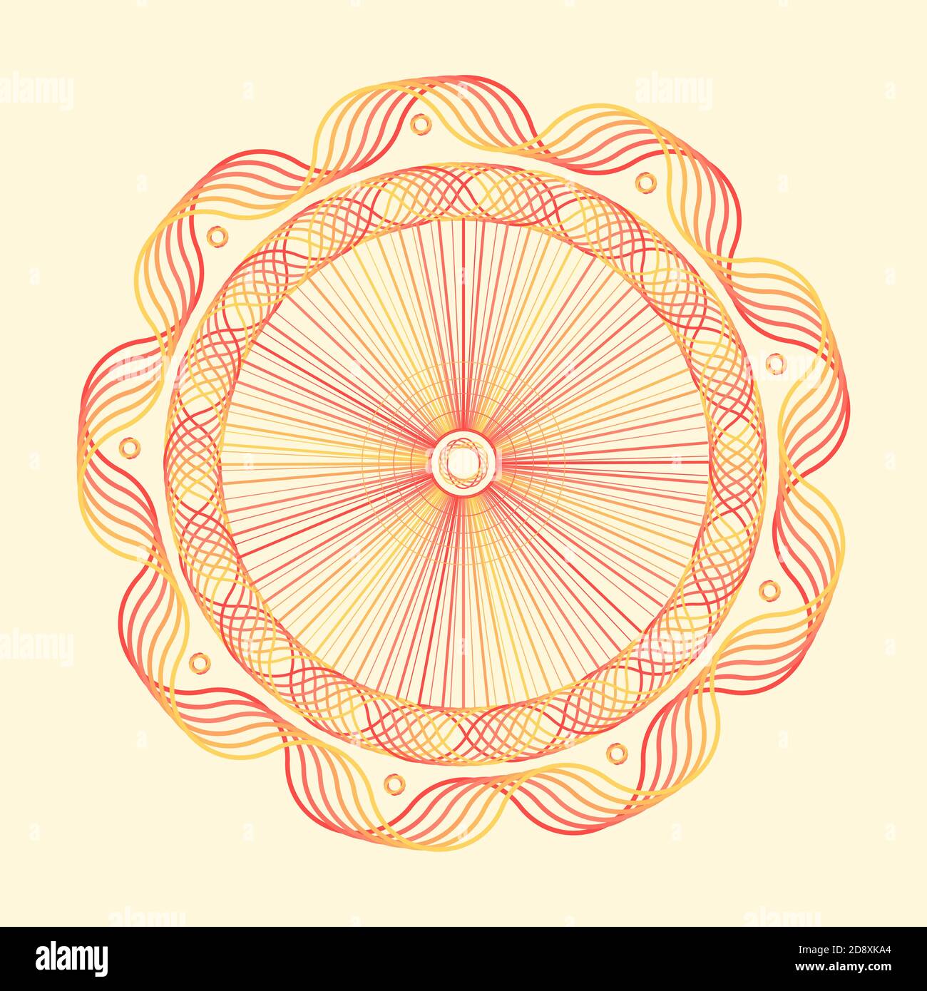 Orange abstract rosette. Premium vector Stock Vector Image & Art - Alamy