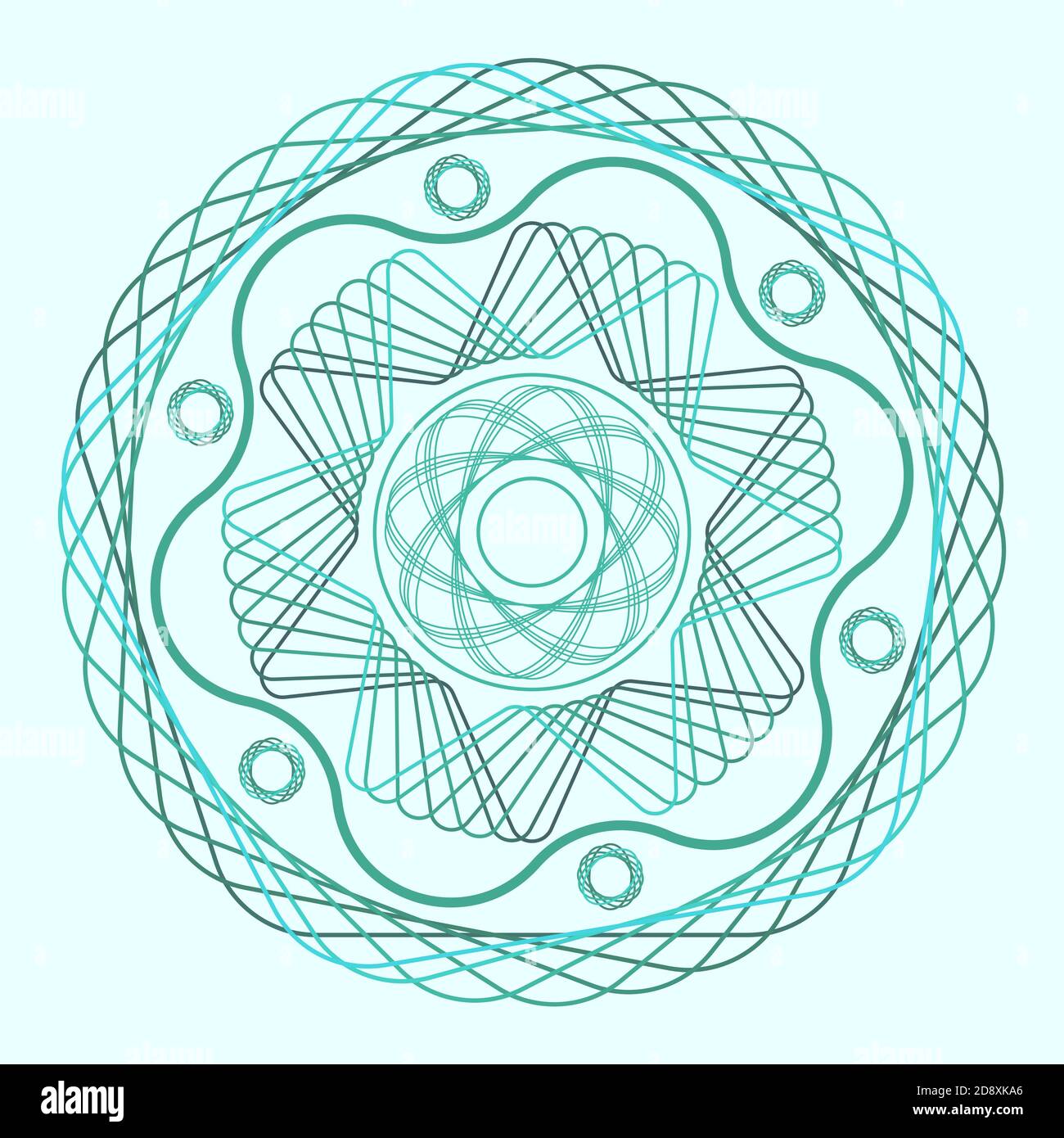 Green abstract rosette. Premium vector Stock Vector Image & Art - Alamy