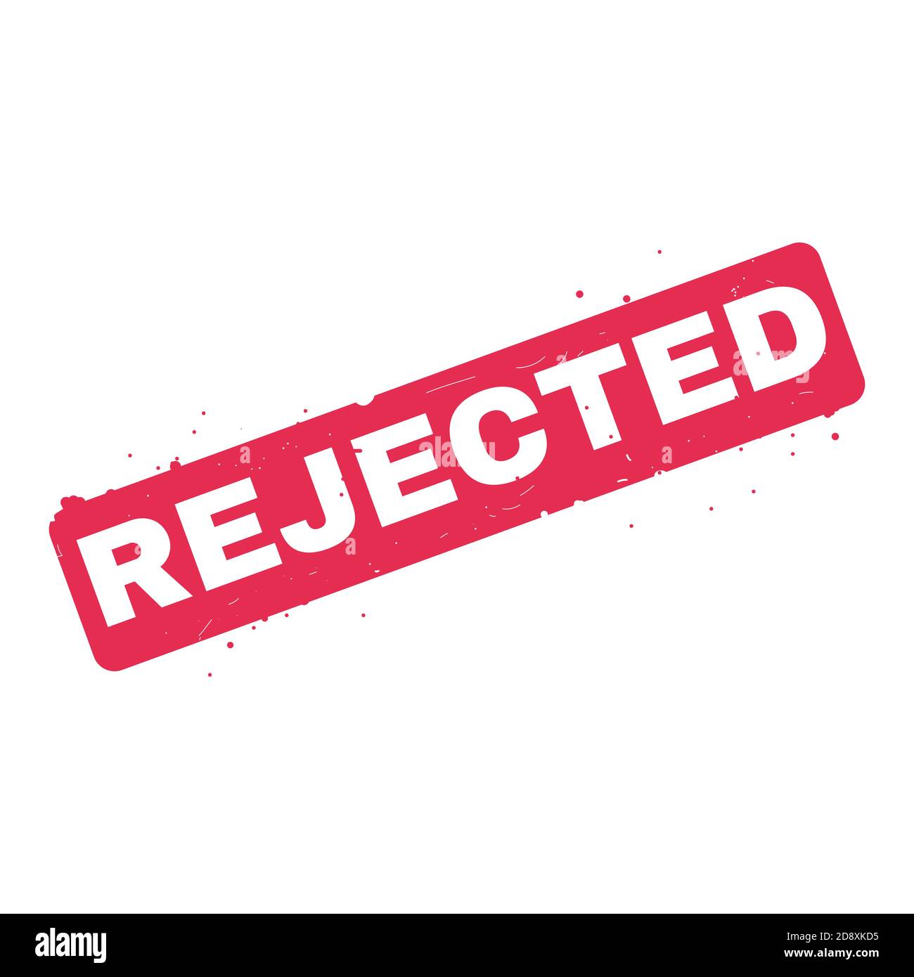 Red Rejected grunge stamp. Premium vector Stock Vector Image & Art - Alamy