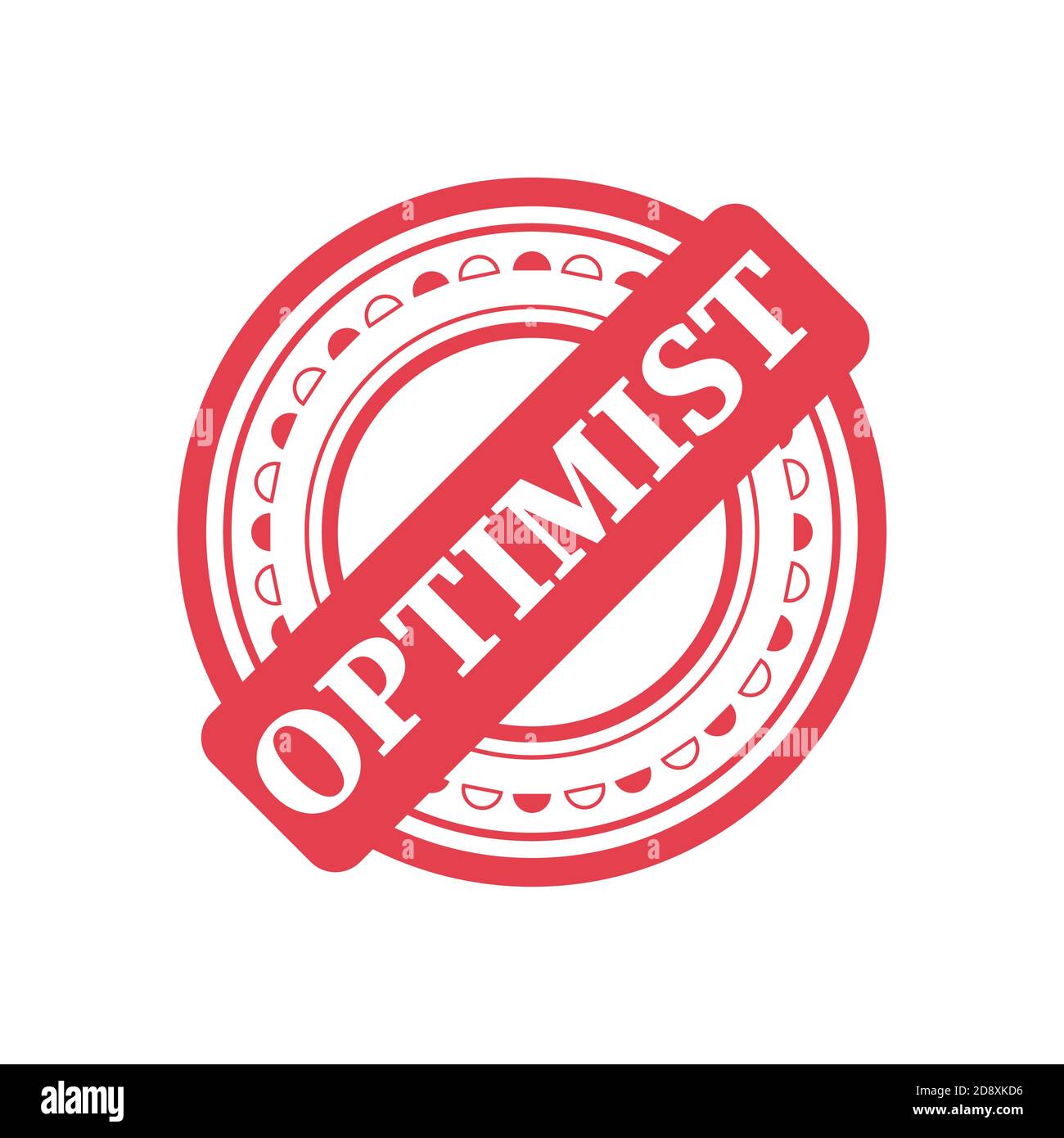 Red Optimist Grunge Stamp. Vector Illustration Stock Vector Image & Art ...