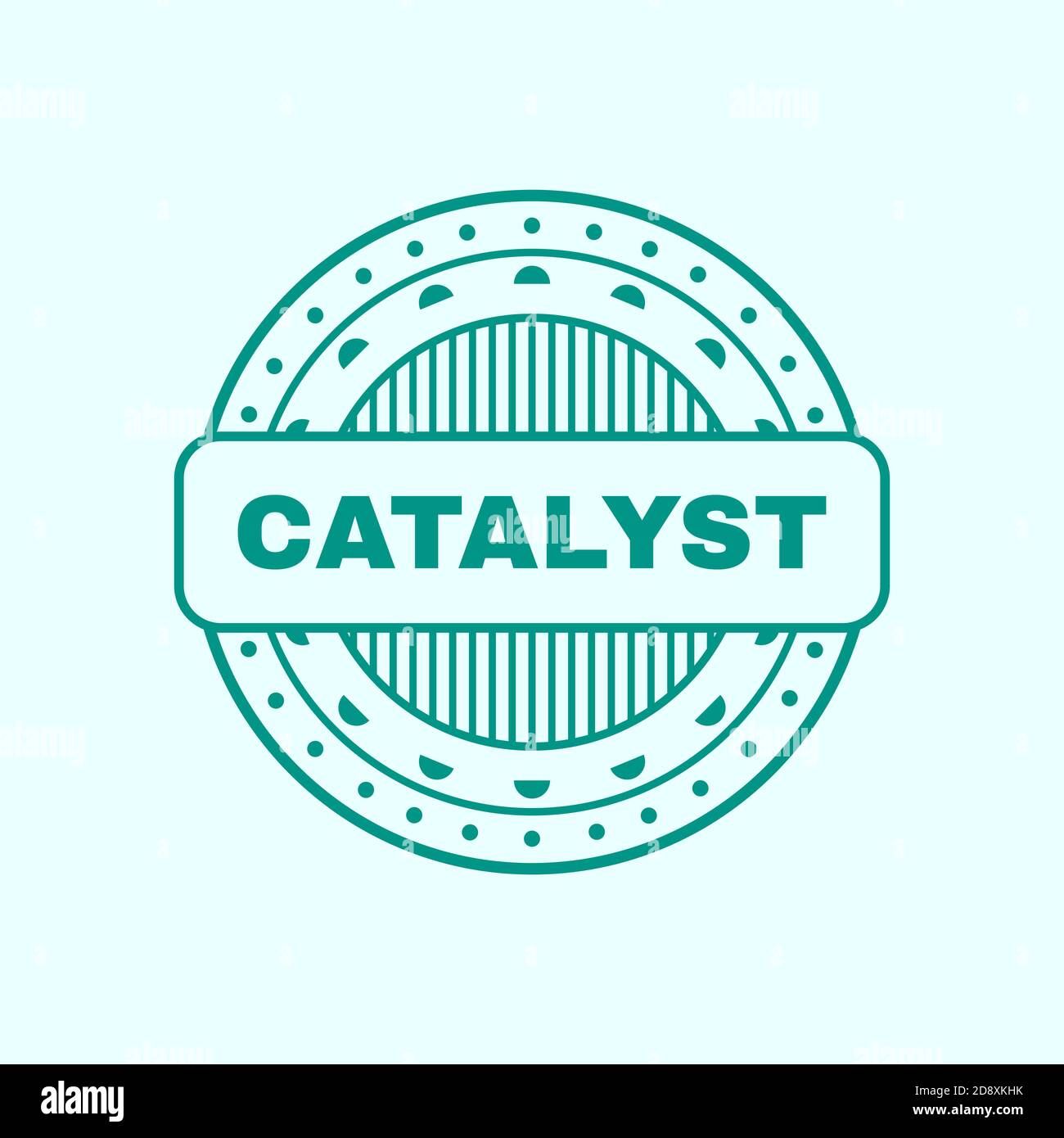green catalyst rubber stamp. vector Stock Vector Image & Art - Alamy