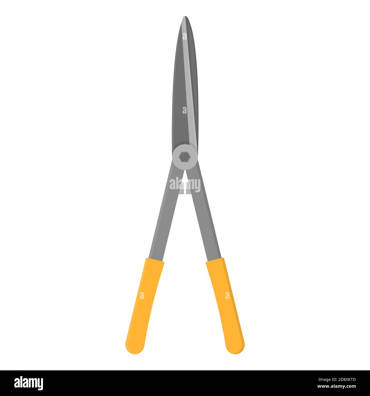 Gardening scissors isolated on white background. Gardening tool. Vector ...