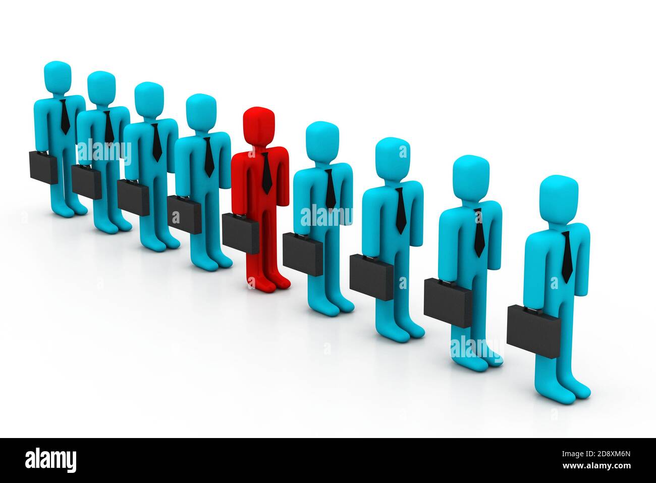 Team with leader Stock Photo - Alamy