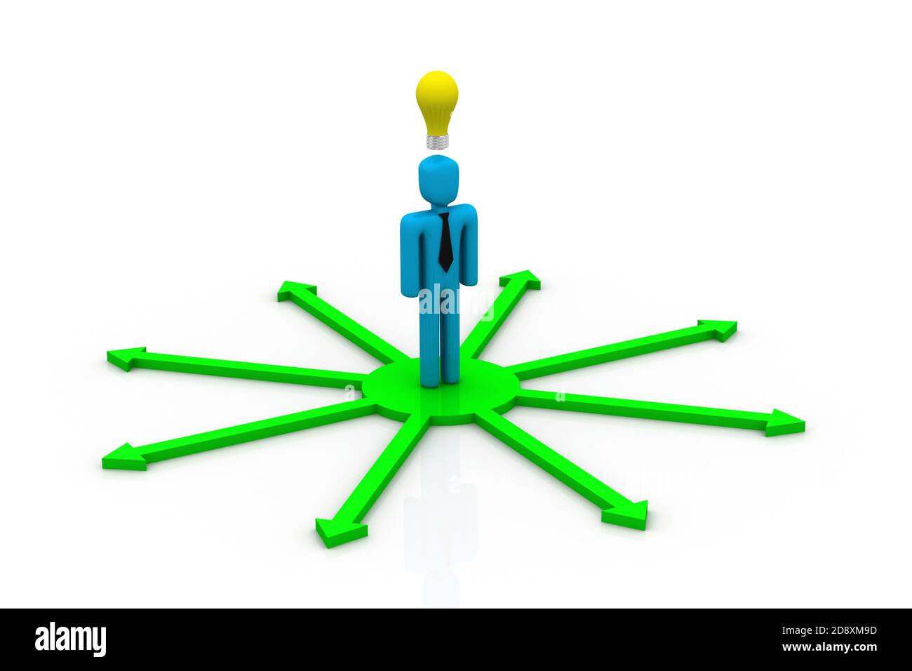 Business solution man create Cut Out Stock Images & Pictures - Alamy