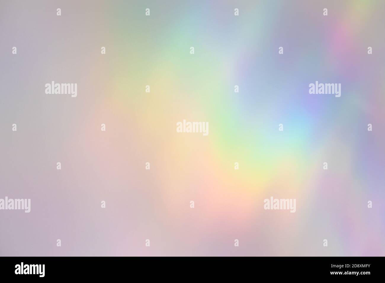 Blurred rainbow light refraction texture on white wall Stock Photo - Alamy