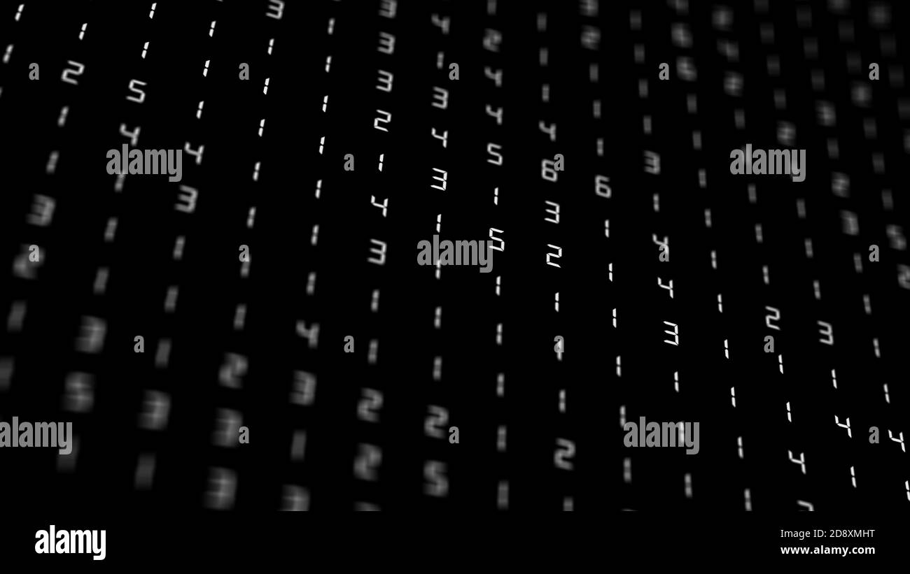 Abstract digital numbers background Stock Photo - Alamy