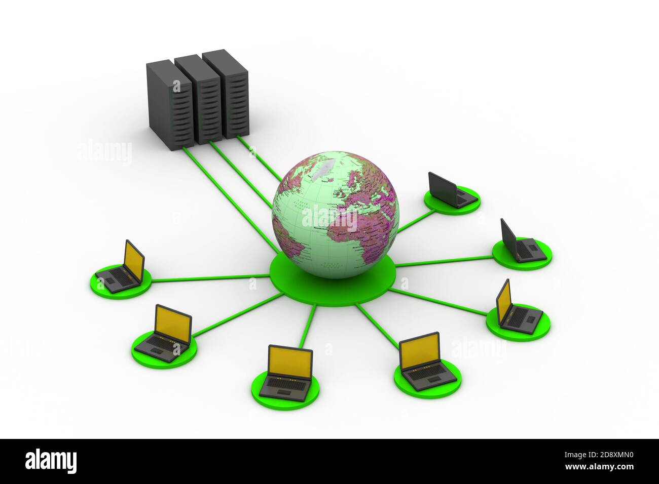 Global computer network Stock Photo - Alamy