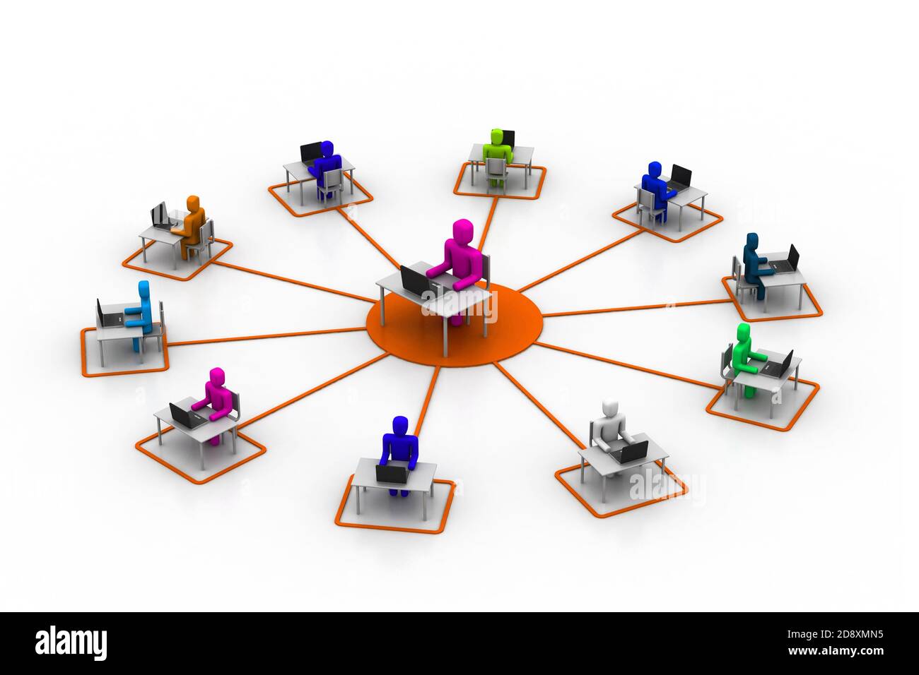 Teacher online learning Cut Out Stock Images & Pictures - Alamy