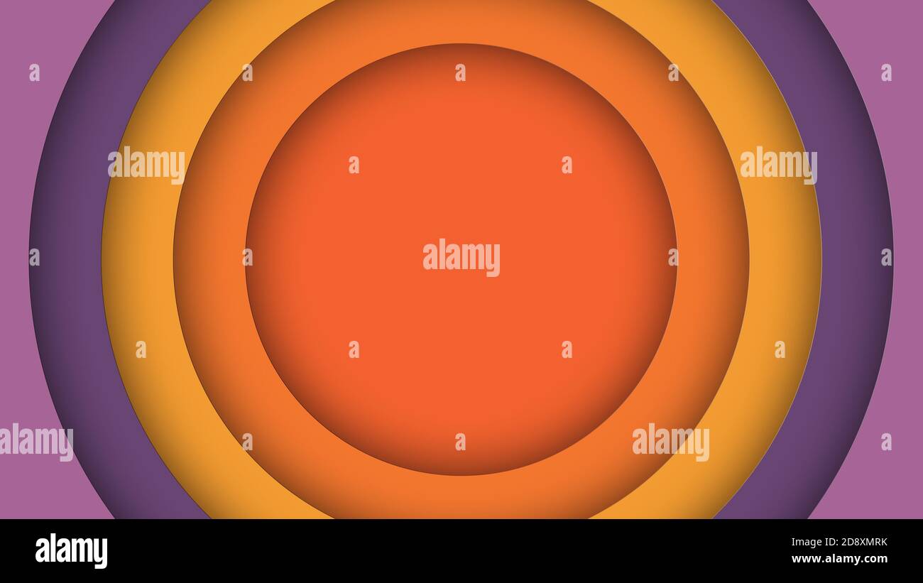Frame of several circles of different colors. Mockup template with ...
