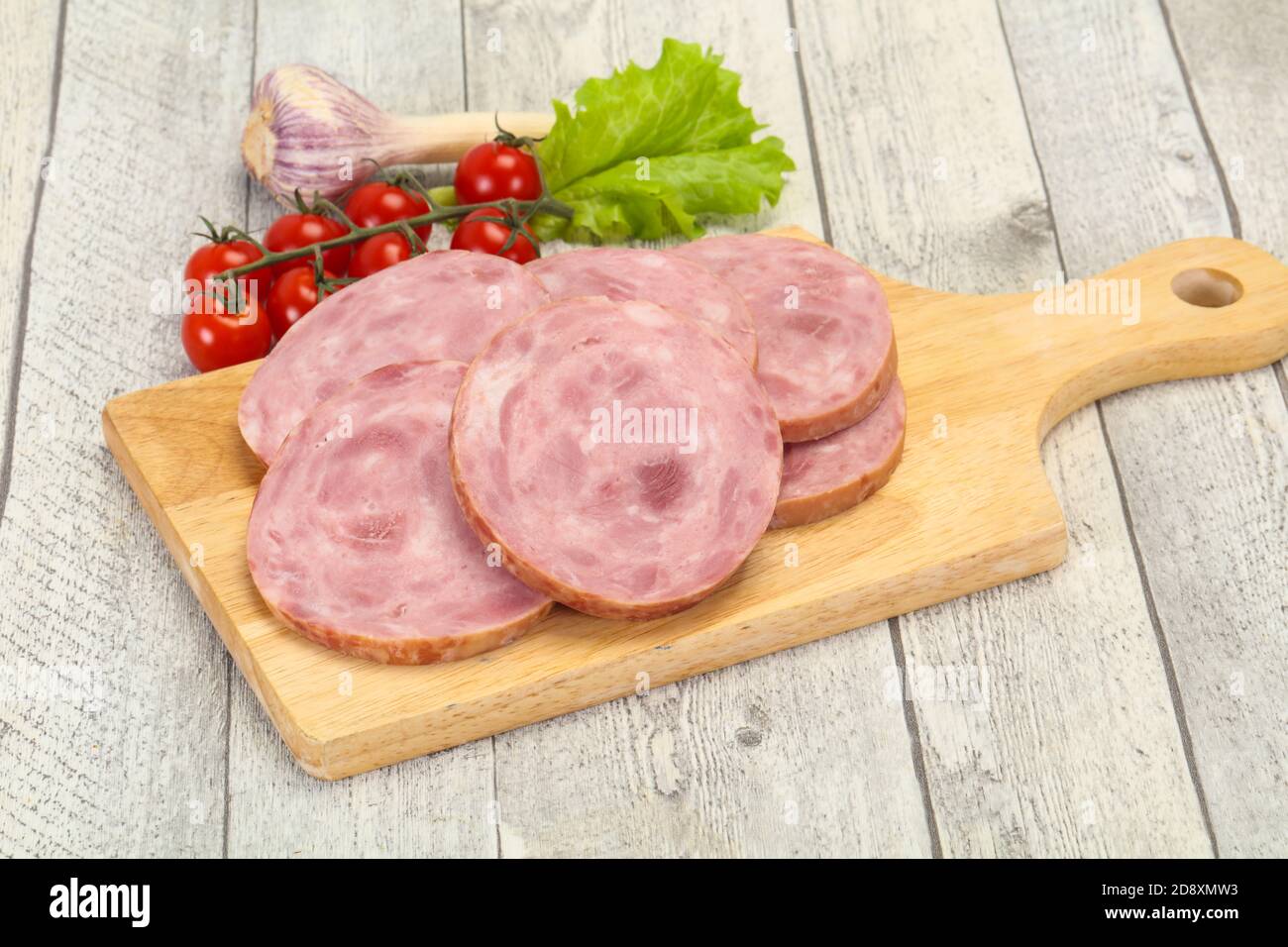 Natural ham made from pork meat Stock Photo - Alamy