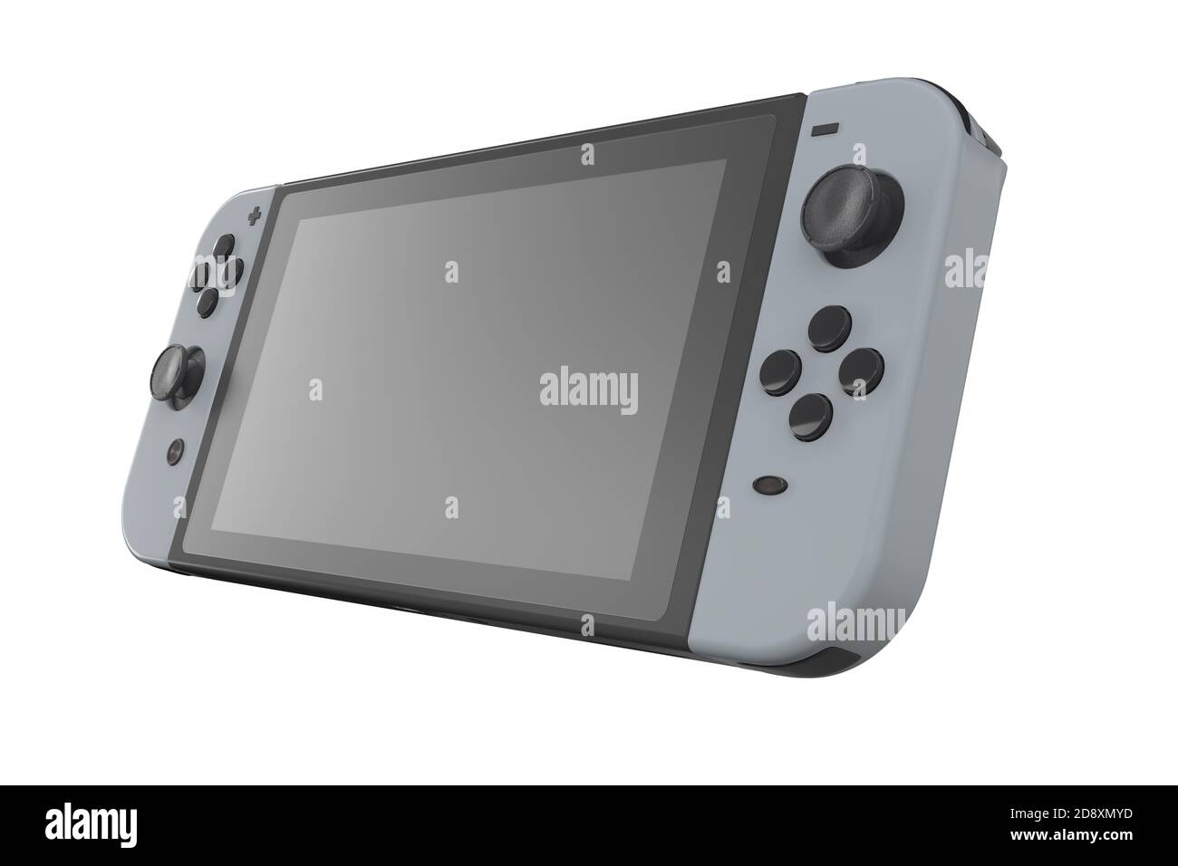 Realistic video game controllers attached to touch screen isolated on ...