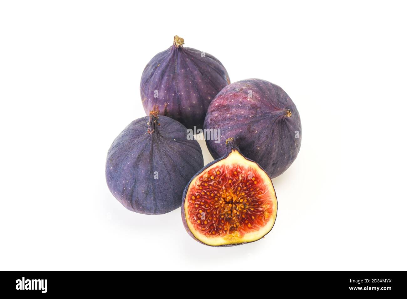 Ripe sweet fresh sliced fig fruit Stock Photo - Alamy
