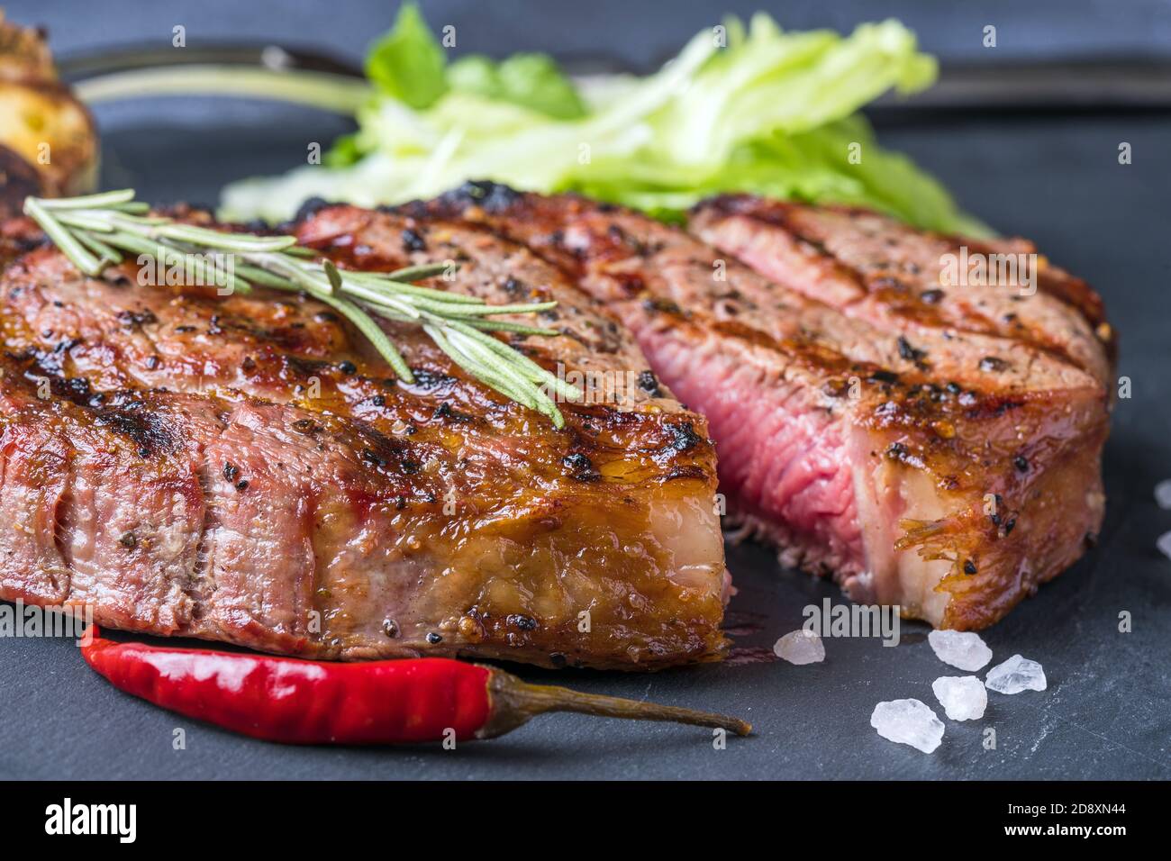 Cooked ribeye steak macro hi-res stock photography and images - Alamy