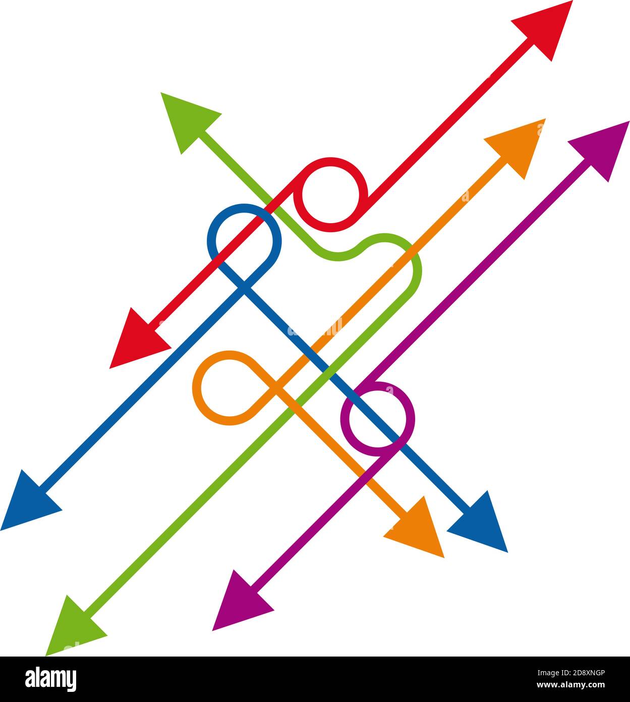 Vector colored arrows background Stock Vector Image & Art - Alamy