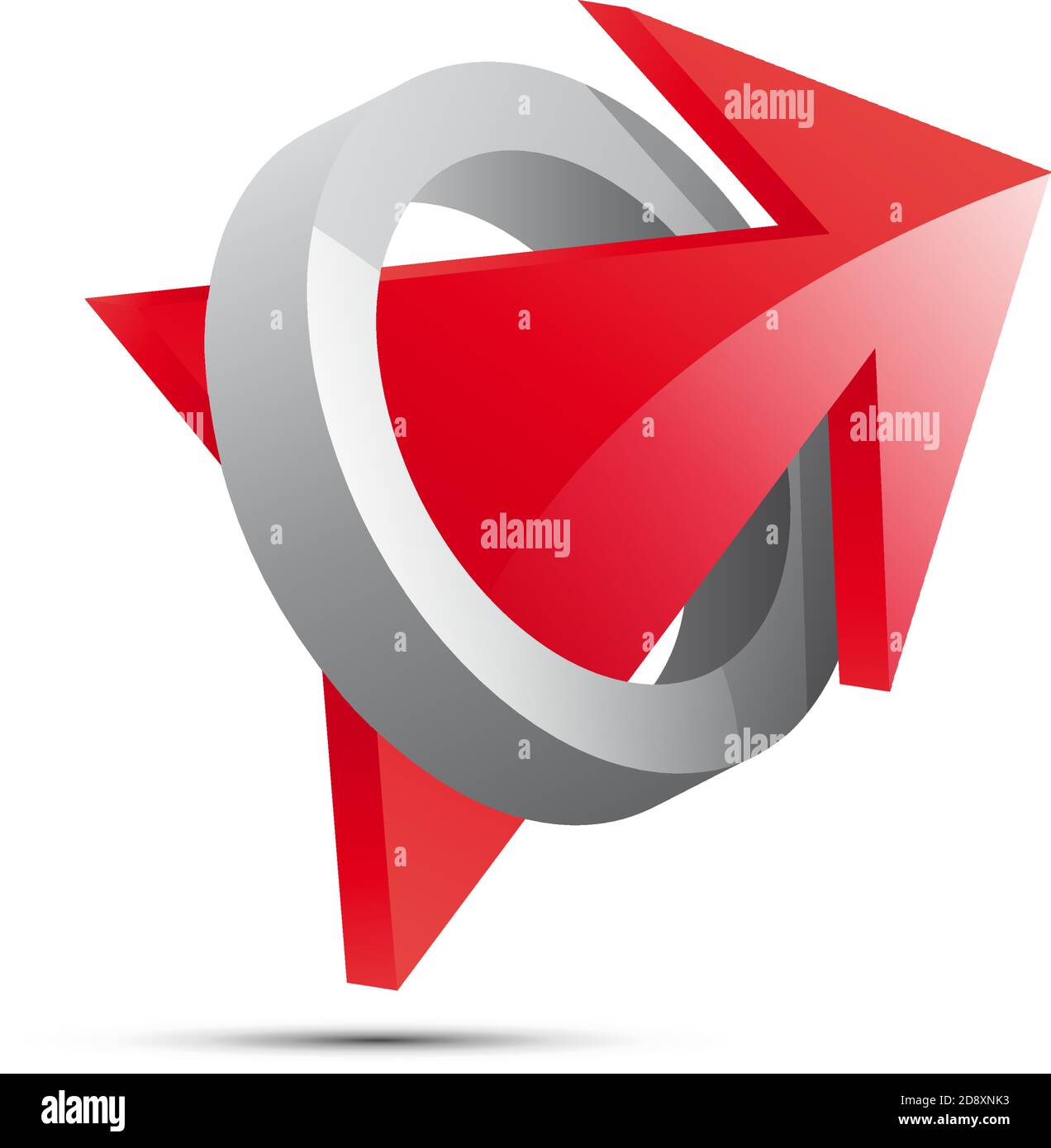 Arrow inside vector hi-res stock photography and images - Alamy
