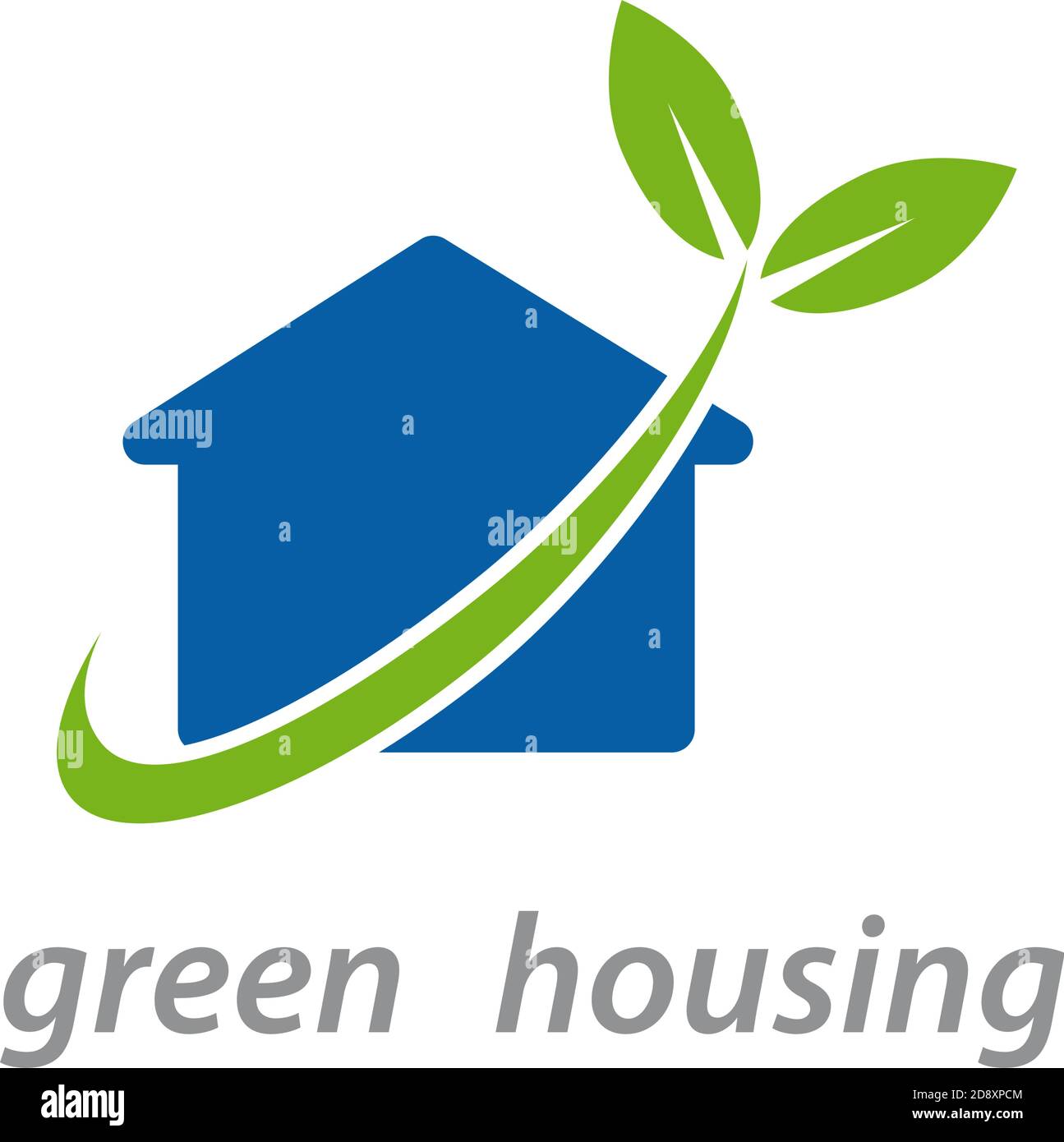 Vector abstract sign green house Stock Vector Image & Art - Alamy