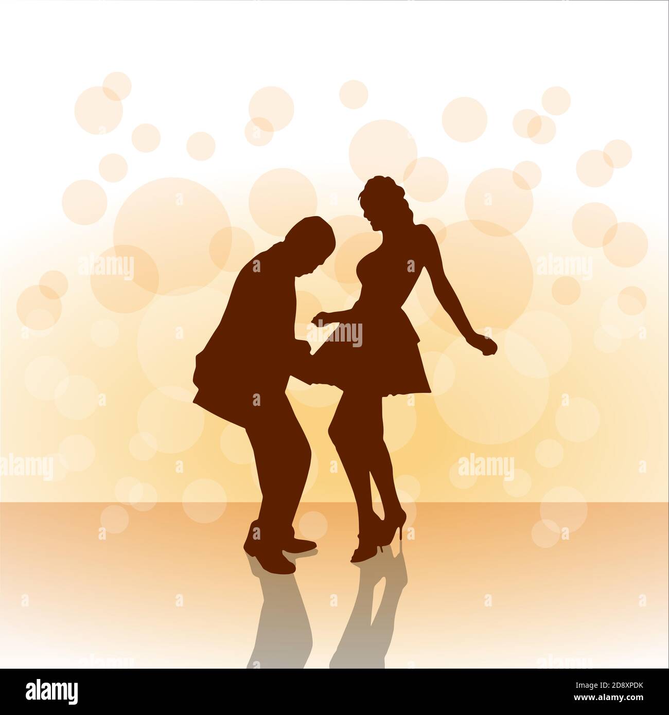 Vector invitation, vintage dance background Stock Vector Image & Art - Alamy